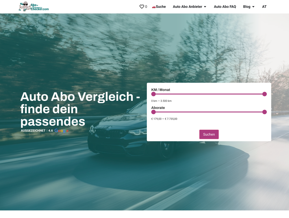 Bester Auto-Abo Vergleich 2025 – Die Top Vergleichsportale im Überblick